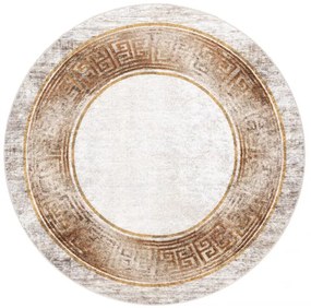 Koberec MIRO 51236.807 mramor / řecký, béžový / zlatý kruh
