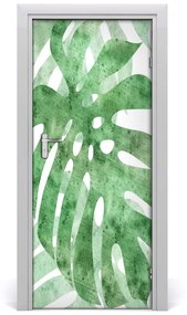 Samolepící fototapeta na dveře Monstera 75x205 cm