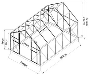 Skleník KOMFORT 9000 STRONG - 22