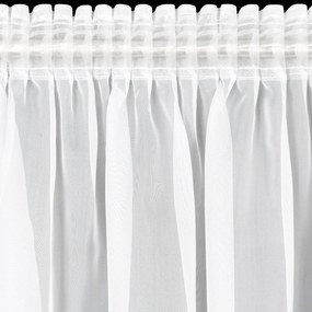 ZÁCLONA NA PÁSCE LUCY 350X150 CM BÍLÁ