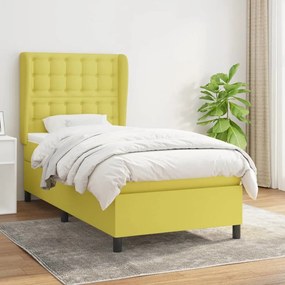 vidaXL Box spring postel s matrací 90x190 cm textil [3128245] Barva: krémová