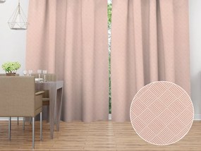 Biante Dekorační závěs Milano TF-048 - světle růžový 150x150 cm