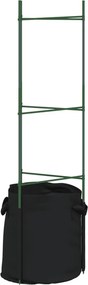 Podpěrné klece pro rajčata s pytlem 4 ks 116 cm ocel a PP 3281484