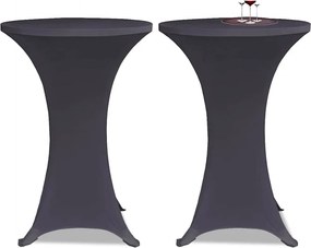 Strečový návlek na stůl 4 ks 60 cm antracitový 279084
