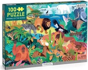 Mudpuppy Puzzle Zvířata světa / 100 dílků / od 5 let