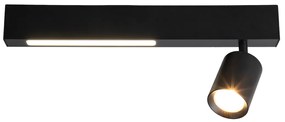 Stropní svítidlo Magnet, 1x černé kovové stínítko + 1x LED 5W, b