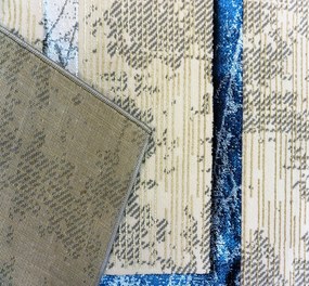 BE Koberec Esprit 3609 NAVY - tmavě modrý obdélníkový Rozměr: 60x100 cm