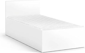 Postel SOFIA 80 x 200 cm, bílá Matrace: Matrace Coco Maxi 20 cm, Rošt: S laťkovým roštem
