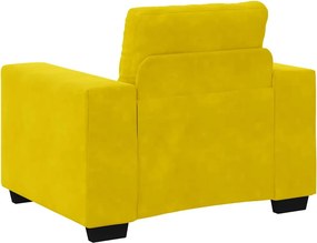 Set pohovek 3 ks Žlutá samet 3324645