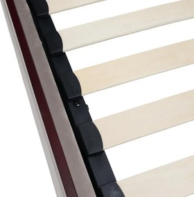 Postel s roštem, 180x200, šedohnědá Taupe Velvet látka, BARETO Kondela 0000402151