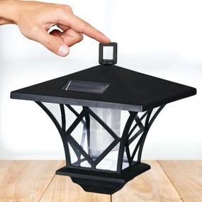 FlameGlow 155 cm – solární pochodňová lampa s 53 LED diodami a držákem na zeď nebo do země