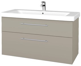 Dřevojas Koupelnová skříň Q MAX SZZ2 105 Varianta: N01 Bílá lesk / Úchytka T01 / N06 Lava