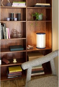 Modrá skleněná LED stmívatelná stolní lampa (výška 30 cm) Aru – Hübsch