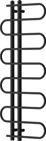 Mexen Kiso dekorativní koupelnový radiátor 1250 x 500 mm, 256 W, černý - W114-1250-500-00-70