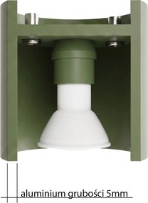 Sollux Lighting Nástěnné svítidlo ORBIS 1 olivově zelené