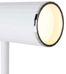 Tafellamp wit incl. LED 3-staps dimbaar oplaadbaar - Telescoop