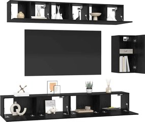 Sestava TV skříněk 6 ks Černý dub Kompozitní dřevo 3393442