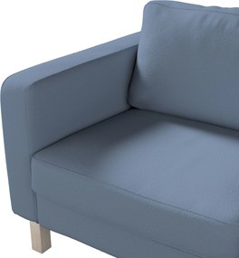 Potah na pohovku IKEA  Karlstad 2-místná, nerozkládací, krátký barva modrá látka pletený vzor
