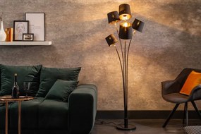 Stojací lampa Úrovně 178cm černé zlato / 40038