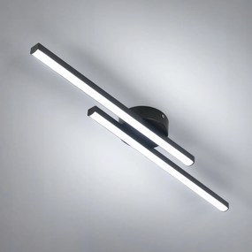 Kinkiet Led Czarny Nowoczesny Lampa Ścienna Ściemniana 20W 3000-6500K