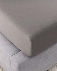 Jersey prostěradlo s gumou Jerry 90x200cm grey