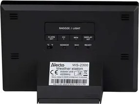 Alecto WS-2300 černá / Meteostanice / bezdrátový senzor / budík / pods