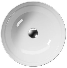 GSI, PURA keramické umyvadlo na desku, průměr 42 cm, bílá lesk ExtraGlaze, 885111
