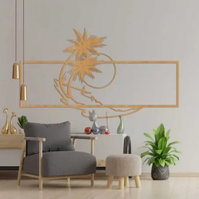 Designová dřevěná dekorace květinový ornament | SENTOP HDF0323