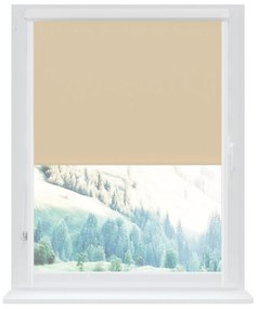 Dekodum Klasická mini roleta v bílé kazetě, barva látky Ecru Šířka (cm): 66, Výška (cm): Standardní (do 150 cm), Strana mechanismu: Práva