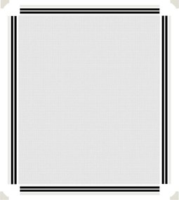 Magnetická okenní síť proti hmyzu bílá 100 x 120 cm 153851