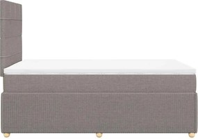Box spring postel s matrací taupe 120x190 cm textil 3294299