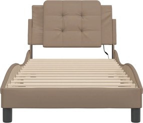 Rám postele s LED bez matrace Zadar cappuccino 90 x 190 cm 3214079