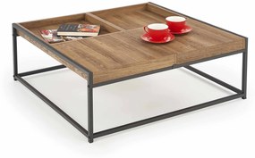 Konferenční stolek Felipe (přirodně dřevo + černá). 1048730