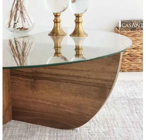 Designový konferenční stolek Balesego 90 cm vzor ořech