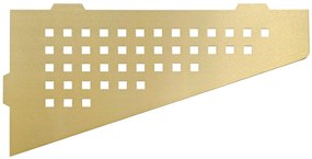 Rea Rea, kovová rohová koupelnová police 30x15 cm SF05, zlatá matná, REA-06015