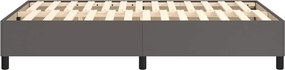 Rám postele s boxspringem šedý 120 x 200 cm umělá kůže 3121039