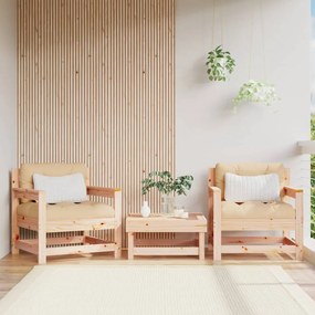 Zahradní židle 2 ks masivní borové dřevo - Default Title