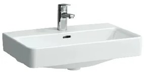 Laufen Pro S - Umyvadlo Compact, 600x380 mm, 1 otvor pro baterii, s LCC, bílá H8189594001041