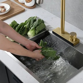 Rea Conor, kuchyňská baterie h-400, zlatá matná, REA-B6312