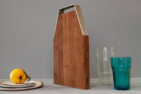 UBRD designové krájecí desky Dřevěné kuchyňské prkénko UBRD Nerez "M", 35 x 25 x 3 cm
