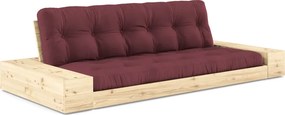 Karup Design Rozkládací pohovka BASE - 710 Bordeaux / Se dvěma bočními boxy