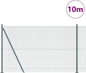 Svařovaná drátěná plotina s betonovou základnou 10 x 1,4 m 3352408