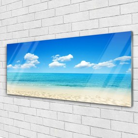 akrylový obraz Moře Modré Nebe 125x50 cm