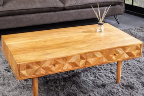 Přírodní dřevěný konferenční stolek Alpine