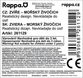 RAPPA Gumový mořský koník 12 cm / Vodní hračka