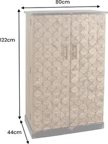 Designová barová skříňka Winebar 122 cm borovice