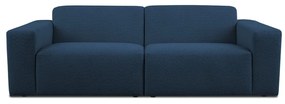 Tmavě modrá pohovka z textilie bouclé 228 cm Roxy – Scandic