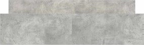 Rám postele s hlavovým a nožním čelem betonově šedý 180x200 cm 3203771