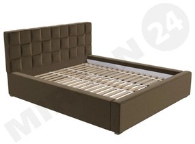 Čalouněná postel s rolovatelným roštem Kinec, Rozměr postele: 140, Potah: Malmo 13 378