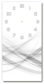 Wallmuralia Nástěnné hodiny tiché Abstrakce vlny 30x60 cm